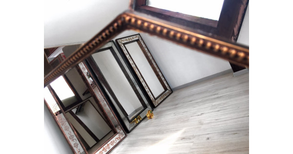 Зеркало большое напольное и настенное в полный рост в зеркальной раме ...